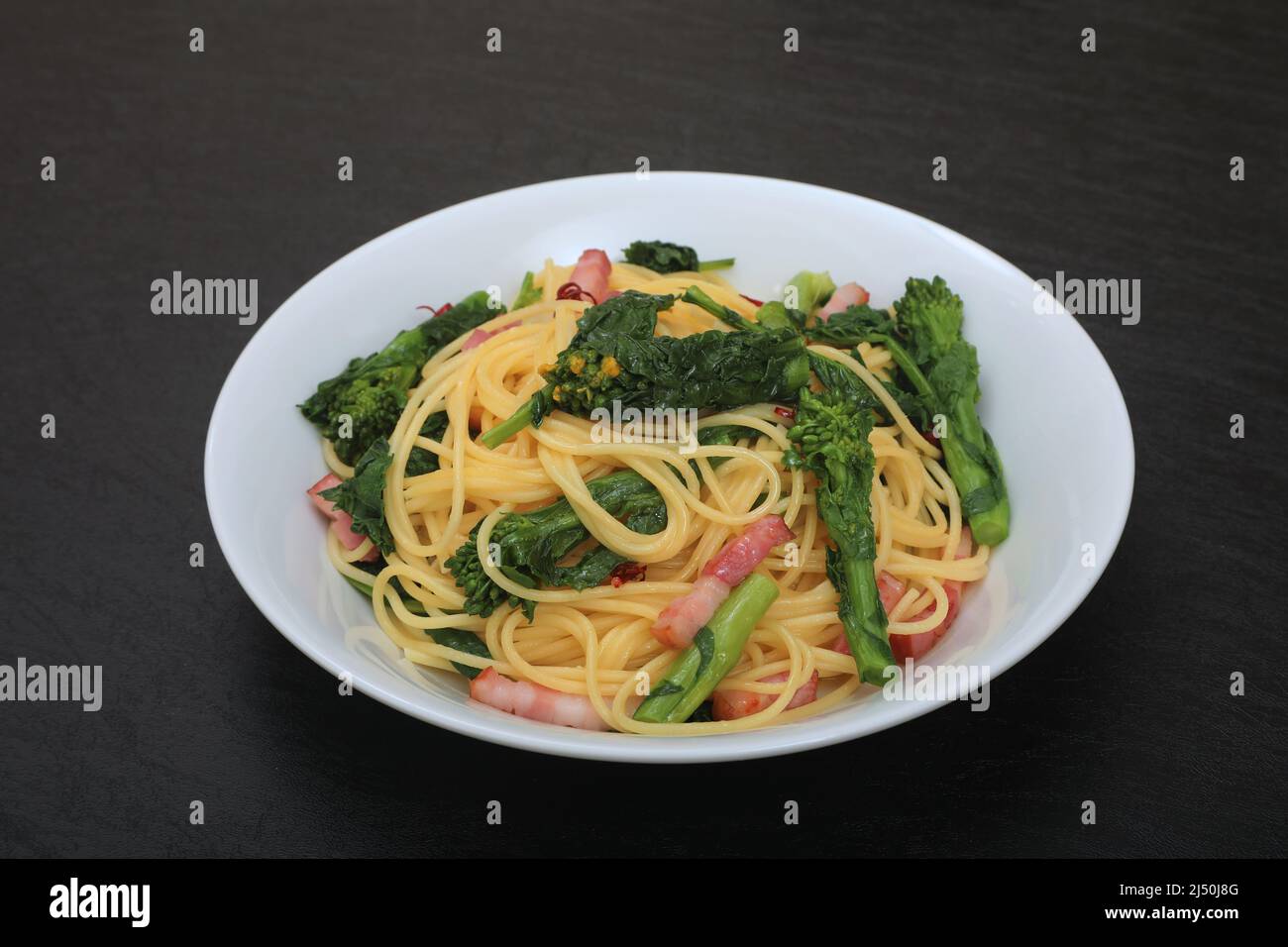 Canola Leaves Spaghetti Stock Photo - Alamy
