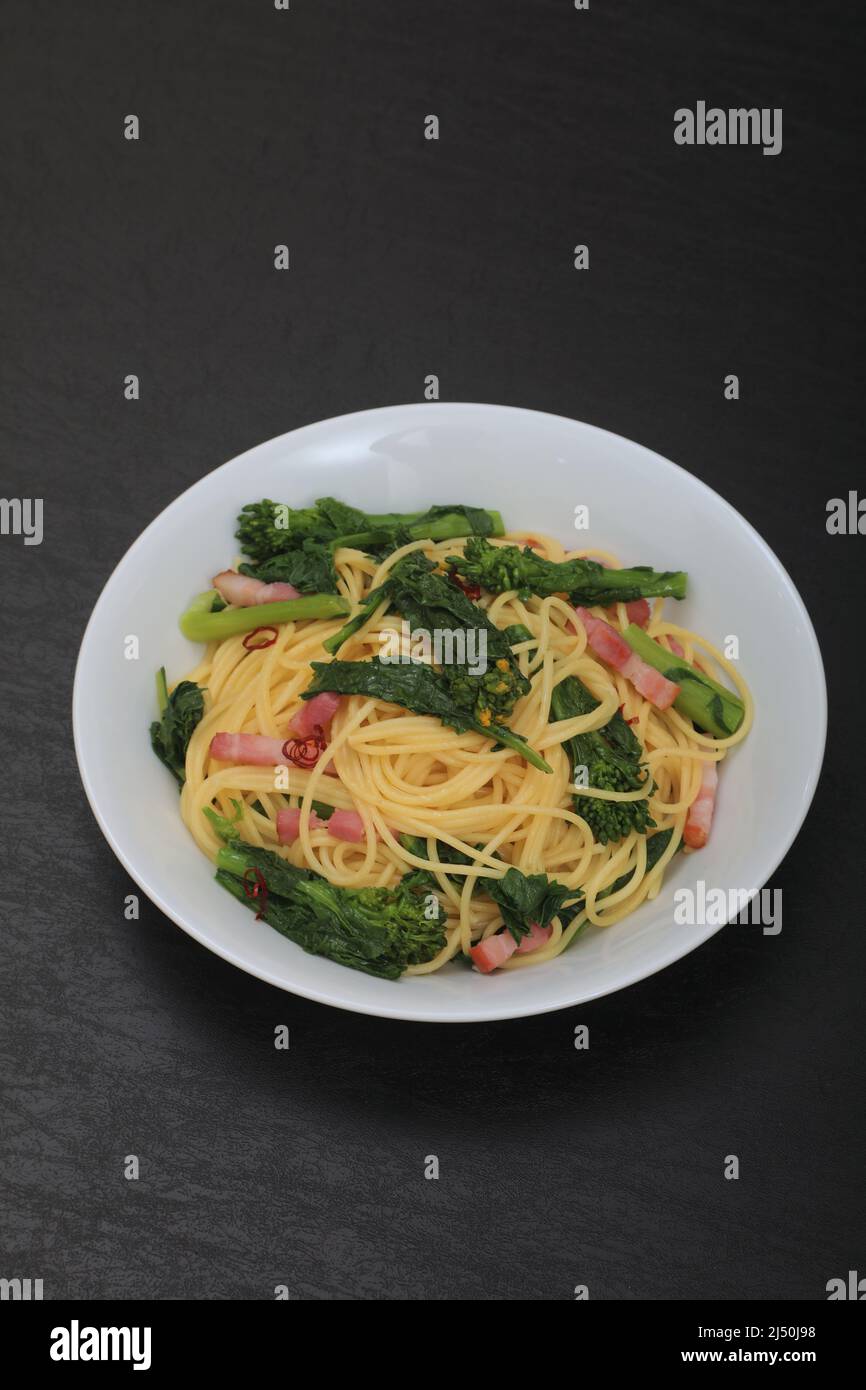 Canola Leaves Spaghetti Stock Photo - Alamy