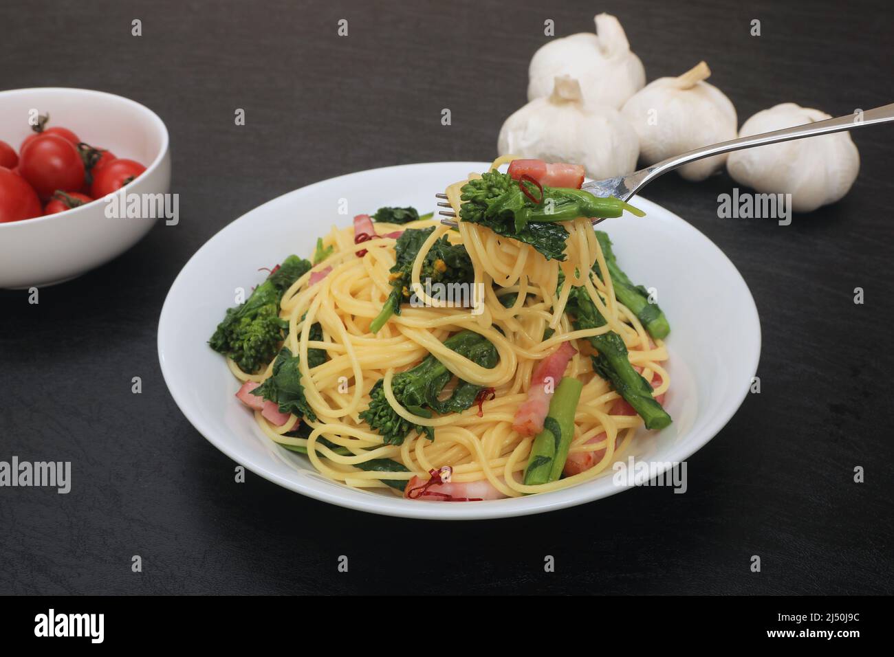Canola Leaves Spaghetti Stock Photo - Alamy