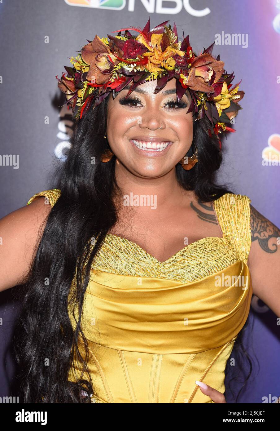Tenelle at the ÔAmerican Song ContestÕ Week 5 Red Carpet held at the ...