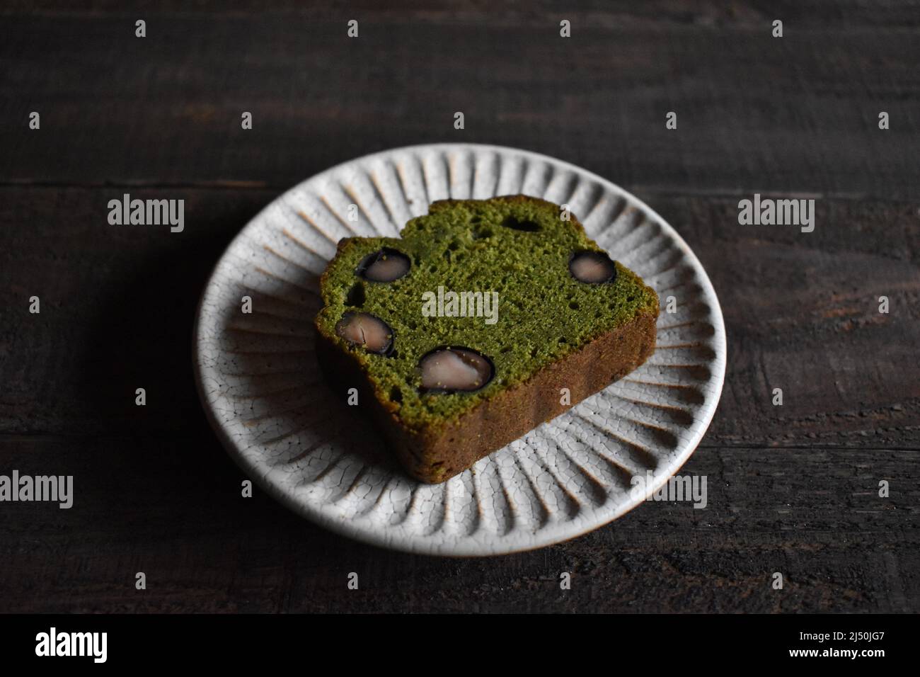 Black Beans and Matcha Pound Cake Stock Photo - Alamy