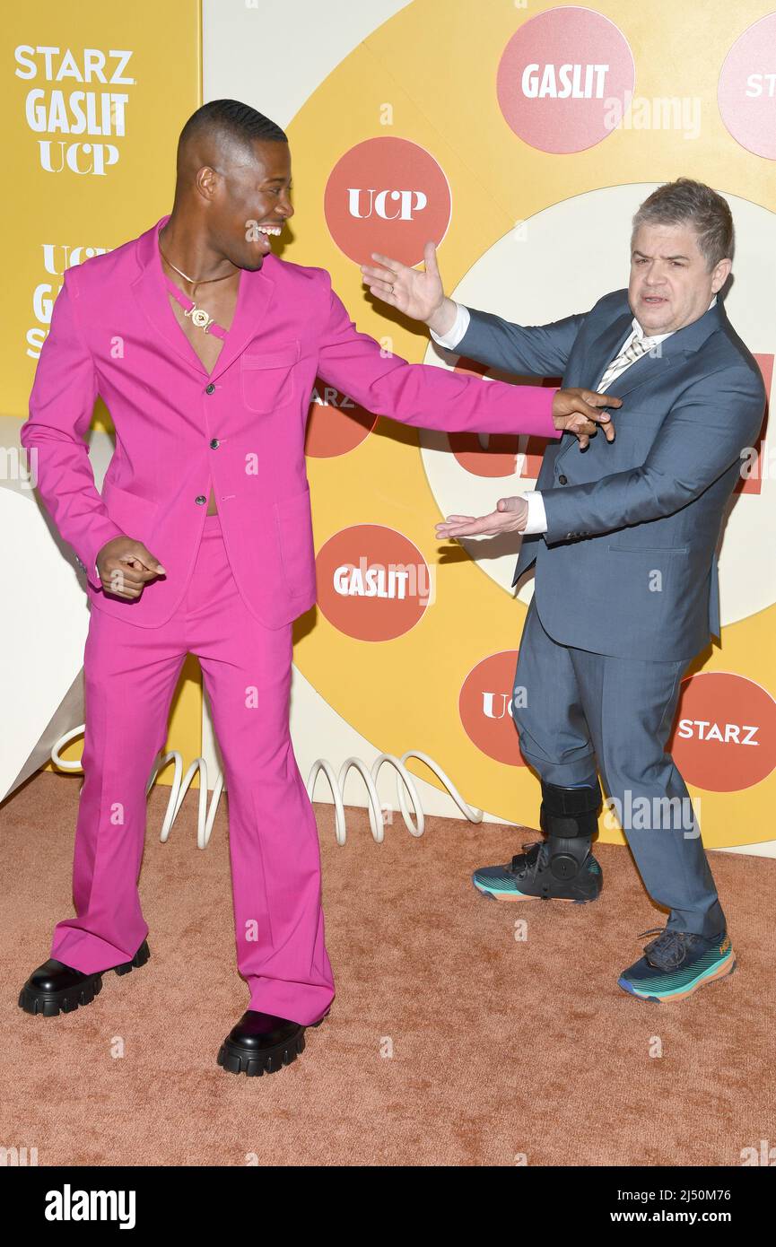(L-R) Actors Patrick R. Walker and Patton Oswalt attend the “Gaslit” New York Premiere at The ...