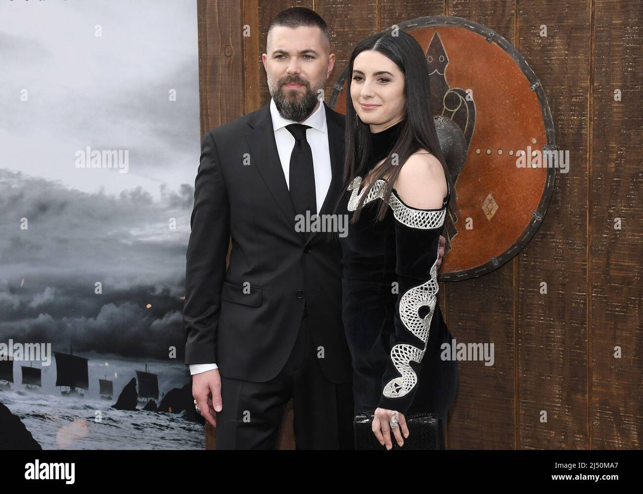 (L-R) Robert Eggers and Alexandra Shaker arrives at THE NORTHMAN Los ...