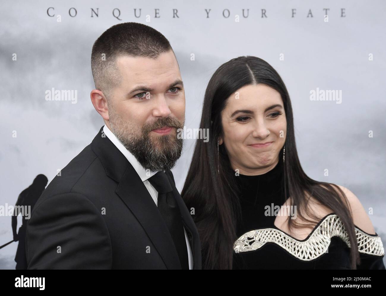 (L-R) Robert Eggers and Alexandra Shaker arrives at THE NORTHMAN Los ...