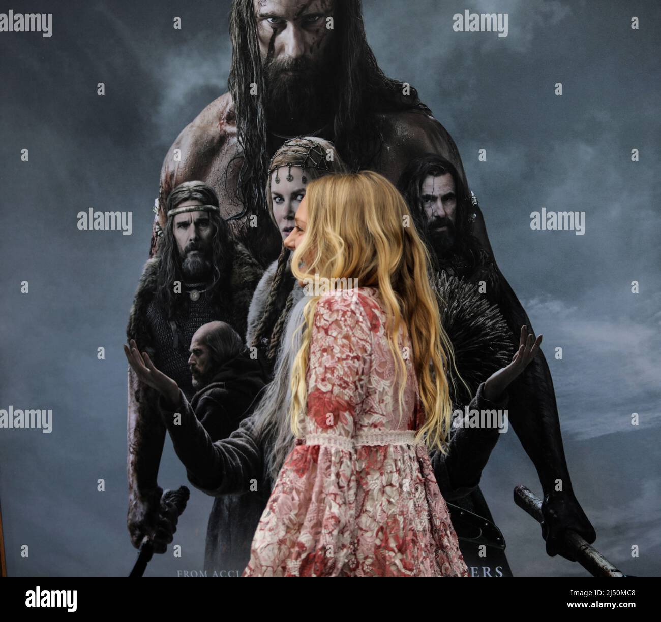 Cast member Lily Bird attends the Los Angeles premiere of "The Northman ...