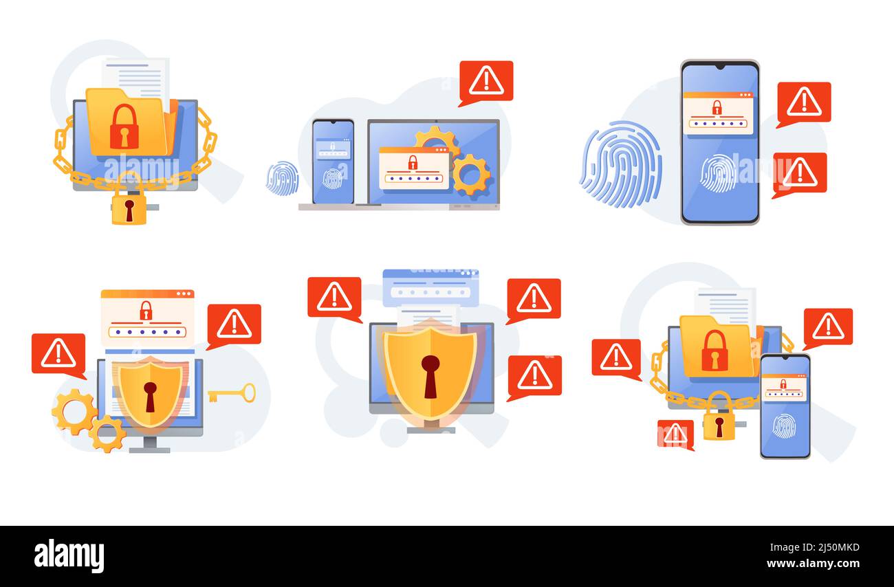 Digital data protection concept mobile payment security app with ...