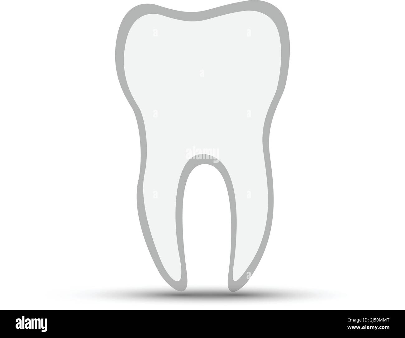 Tooth symbol, vector on white background Stock Vector Image & Art - Alamy