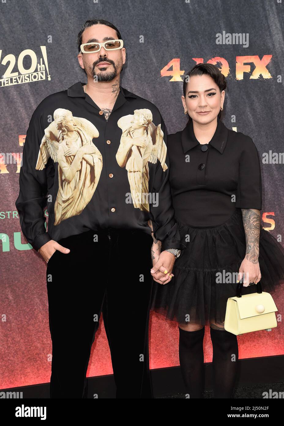 Los Angeles, USA. 18th Apr, 2022. Gino Vento and Mia Keller walking on ...