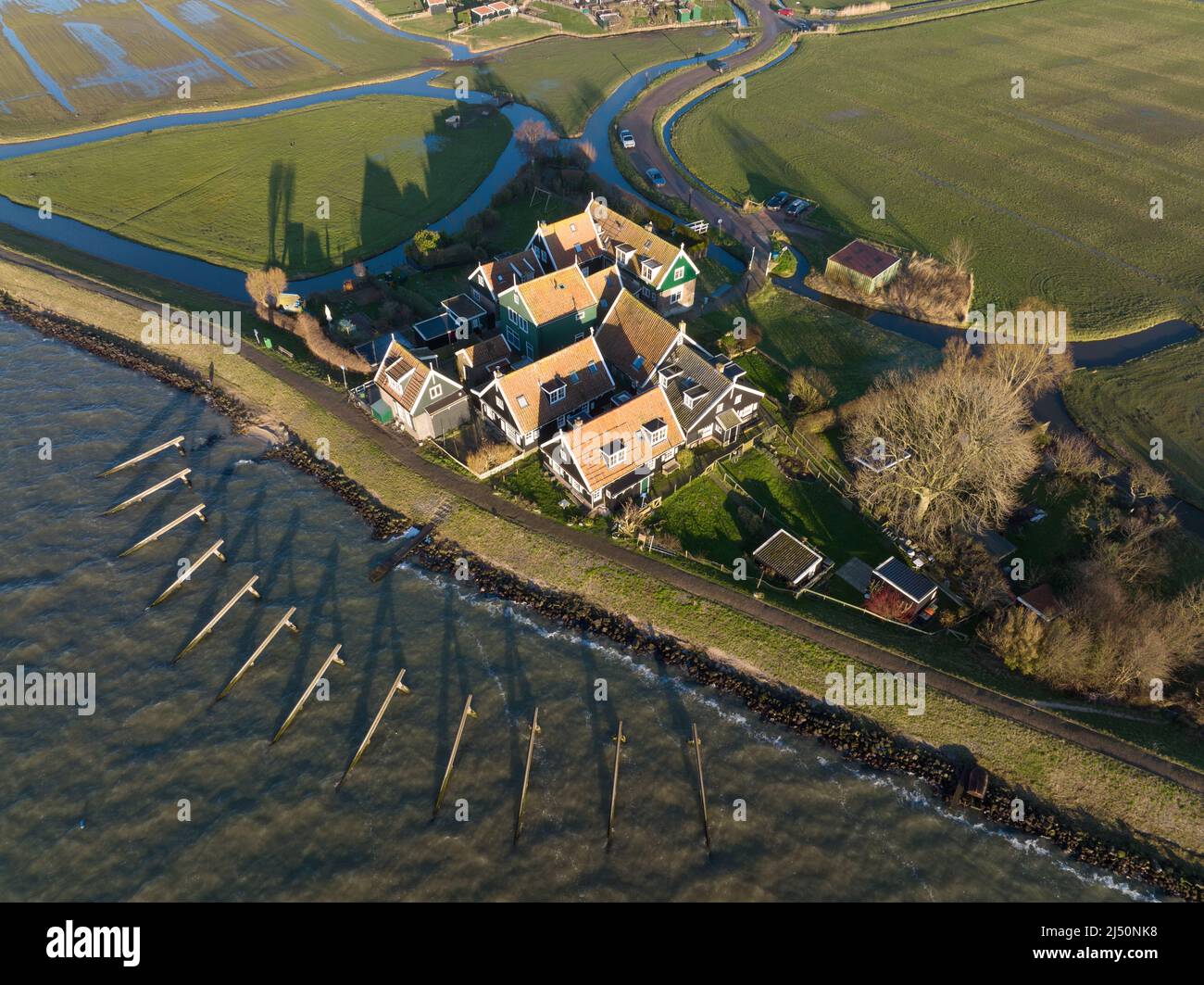Typical dutch touristic attraction old historic picturesque fishing ...