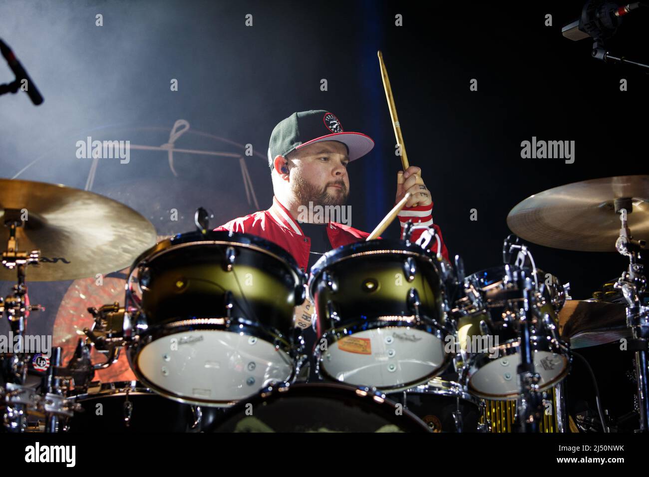 Drummer Ben Thatcher of British rock band Royal Blood performs at ...