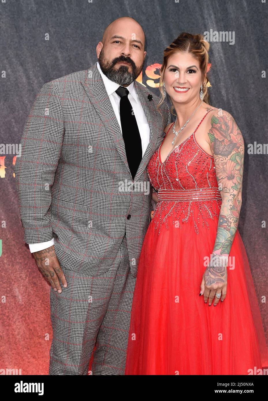 Vincent "Rocco" Vargas and Christie Vargas walking on the red carpet at ...