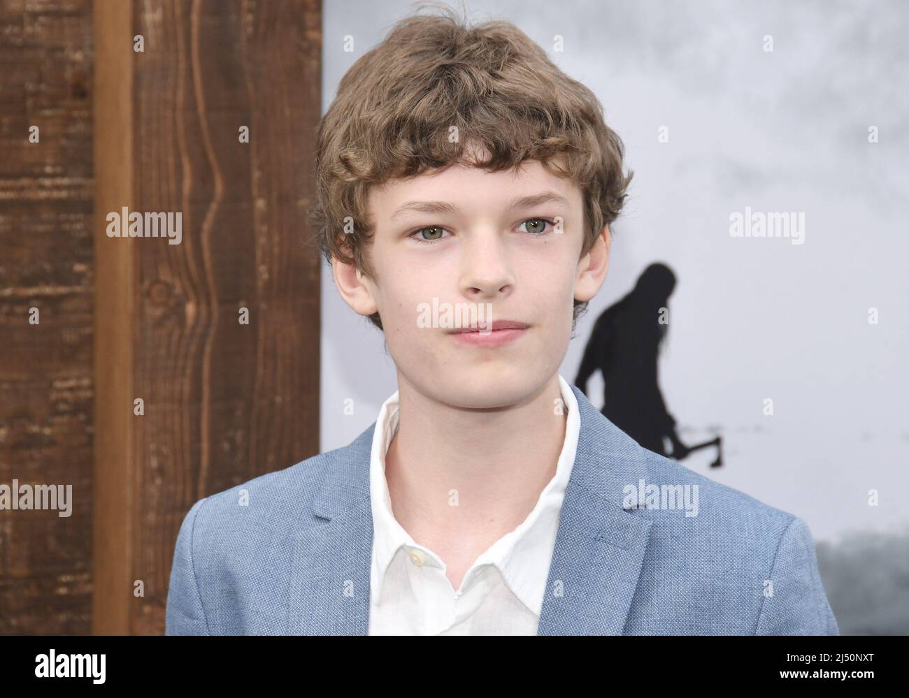Los Angeles, USA. 18th Apr, 2022. Oscar Novak arrives at THE NORTHMAN ...