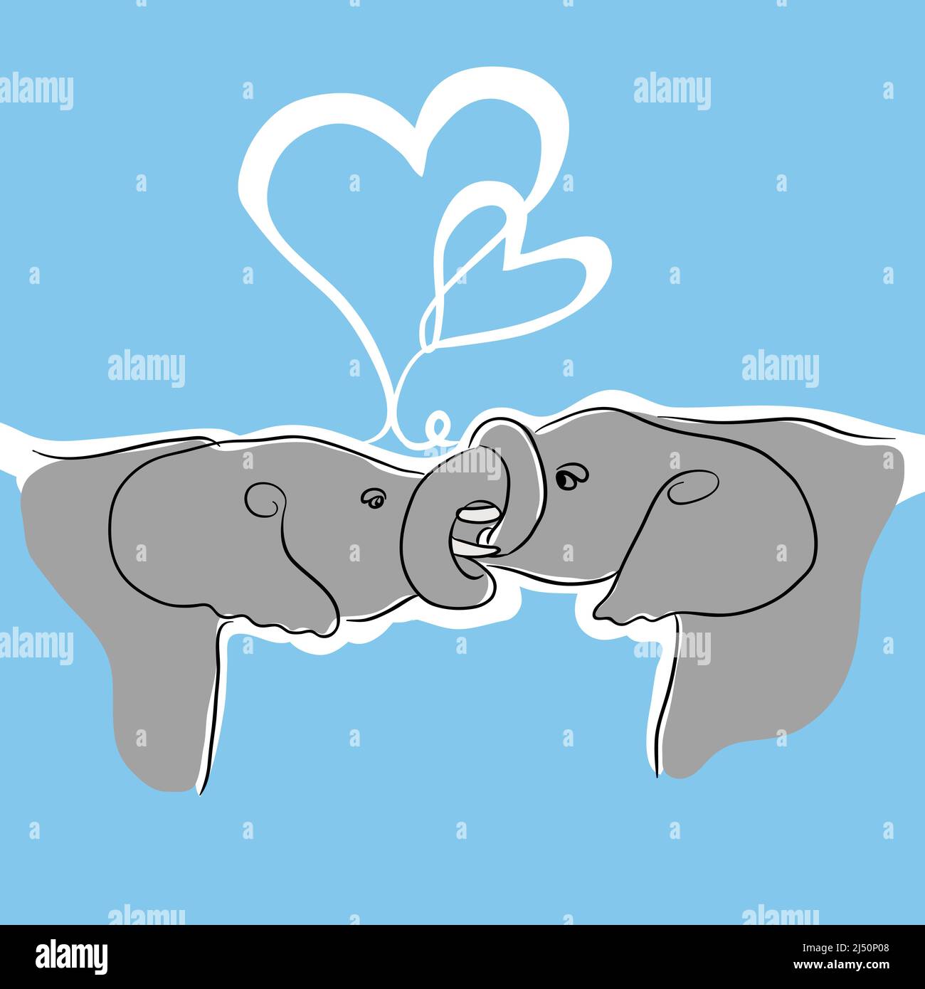 Elephant Lovers Stock Vector Images - Alamy