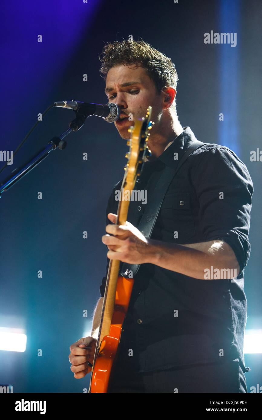 Bassist and vocalist Mike Kerr of British rock band Royal Blood ...