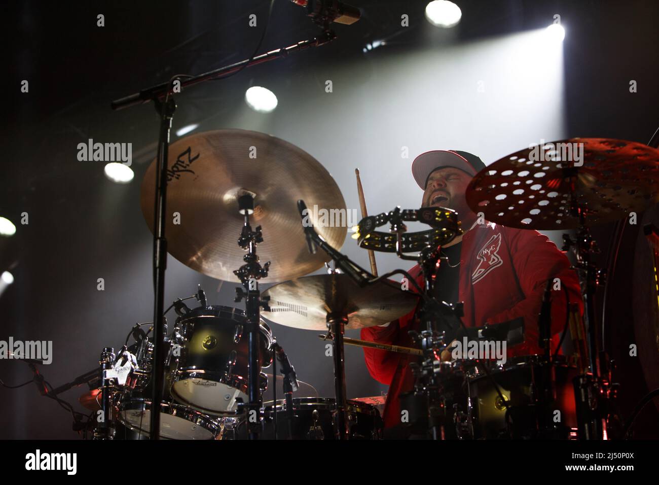 Drummer Ben Thatcher of British rock band Royal Blood performs at ...