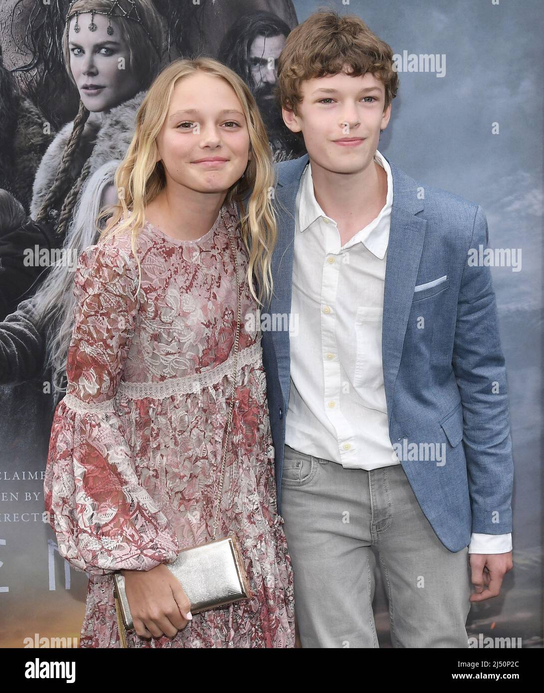 Los Angeles, USA. 18th Apr, 2022. (L-R) Lily Gorman and Oscar Novak at ...