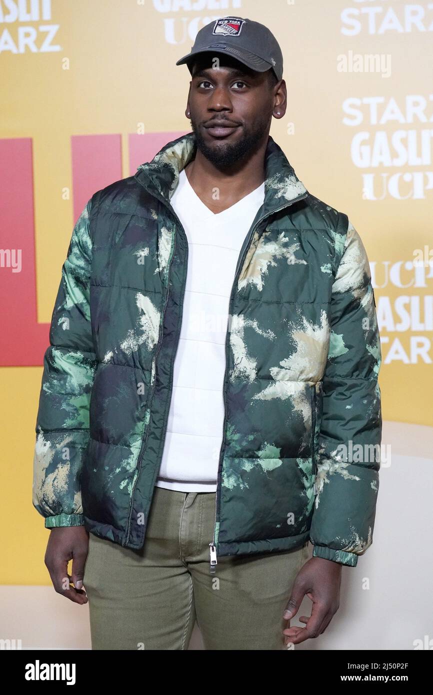New York, NY, USA. 18th Apr, 2022. Quincy Isaiah at arrivals for GASLIT ...