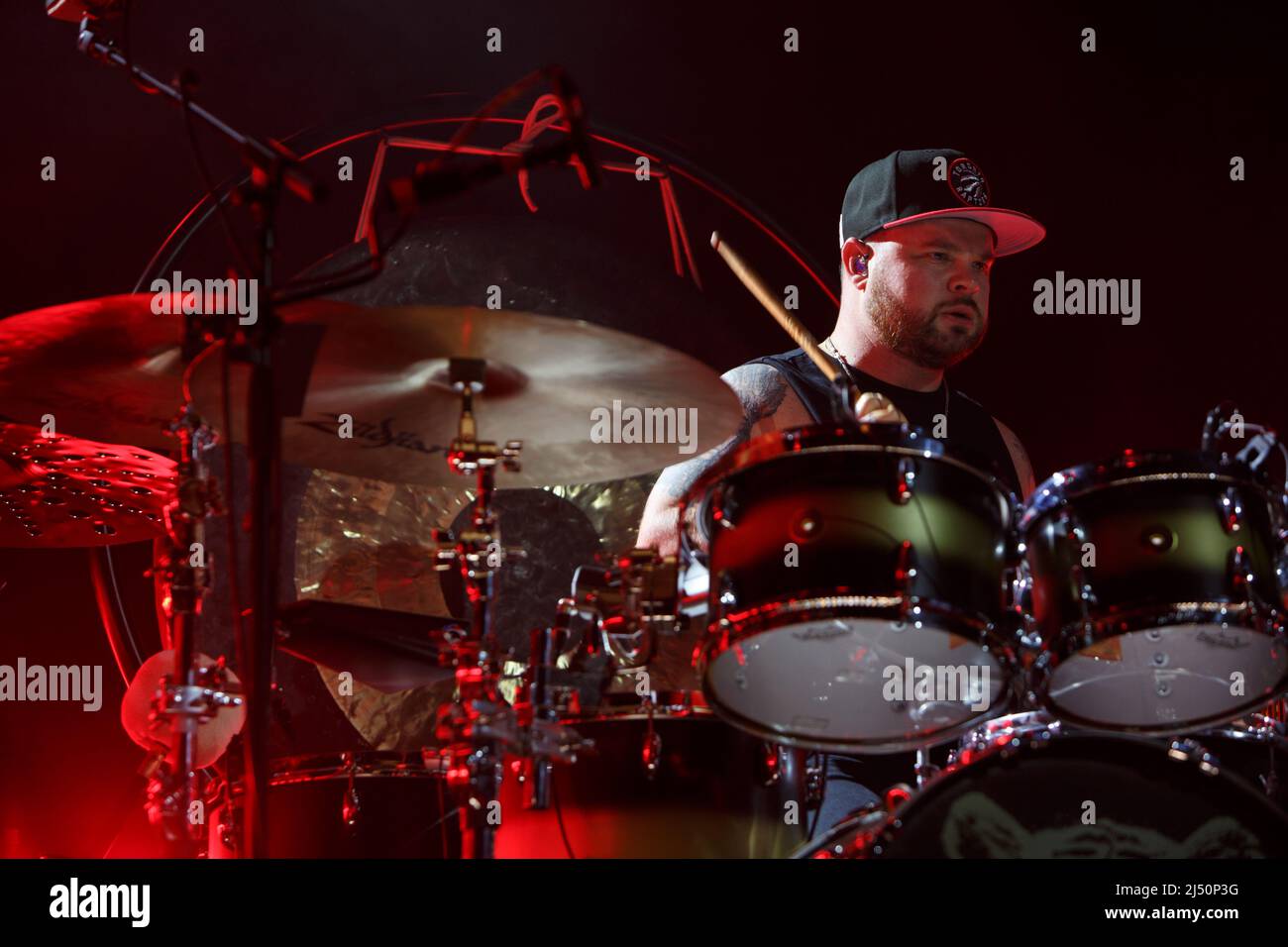 Drummer Ben Thatcher of British rock band Royal Blood performs at ...