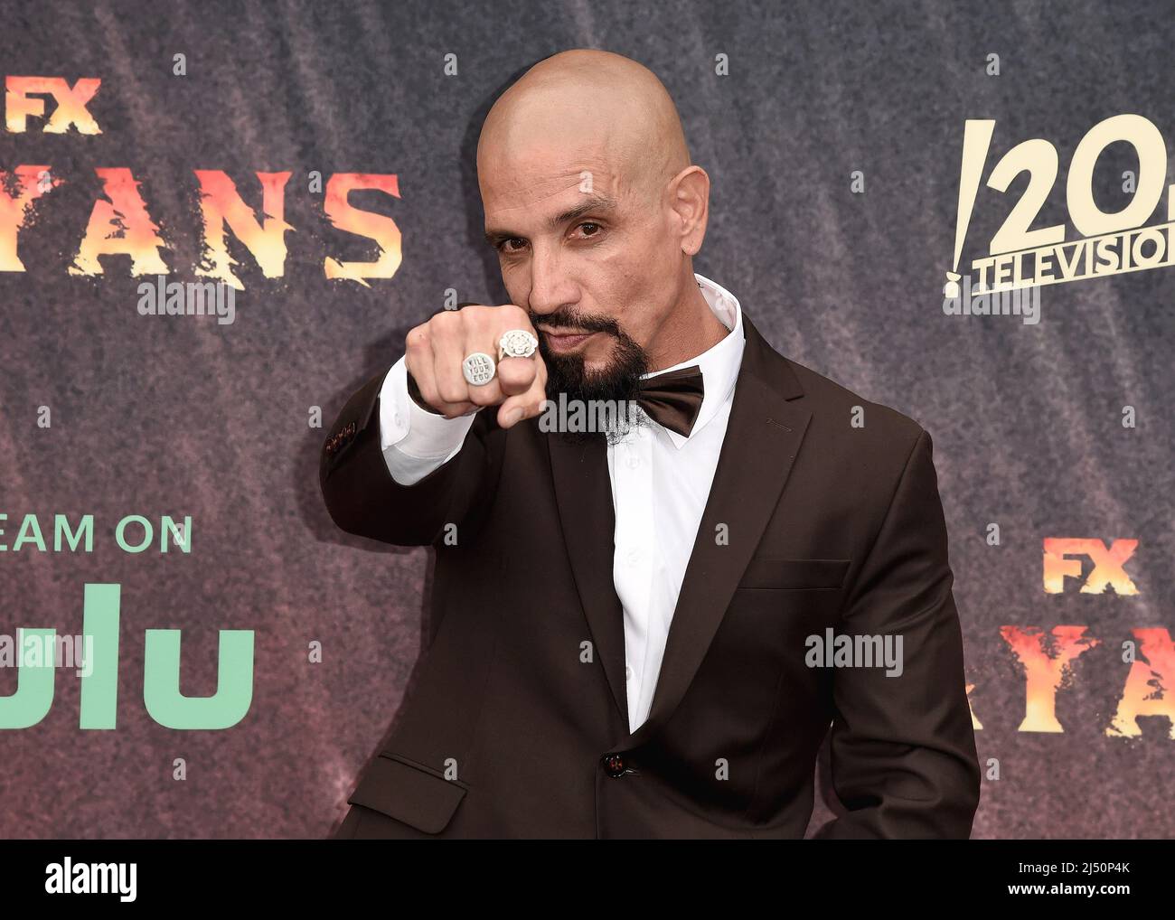 Joseph Lucero walking on the red carpet at FX's "Mayans M.C." season 4 ...