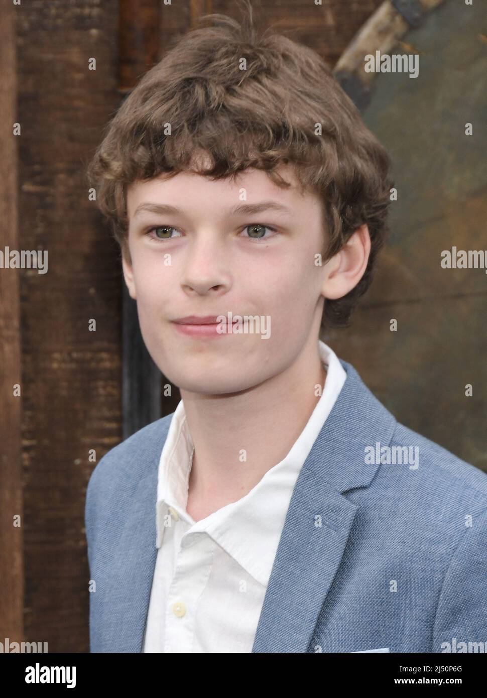 Los Angeles, USA. 18th Apr, 2022. Oscar Novak arrives at THE NORTHMAN ...