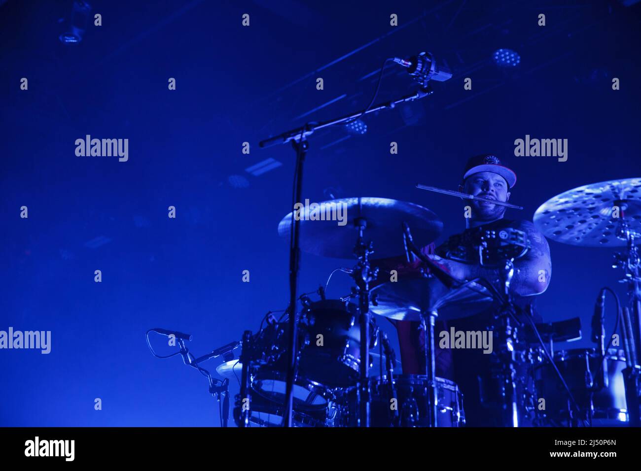 Drummer Ben Thatcher of British rock band Royal Blood performs at ...