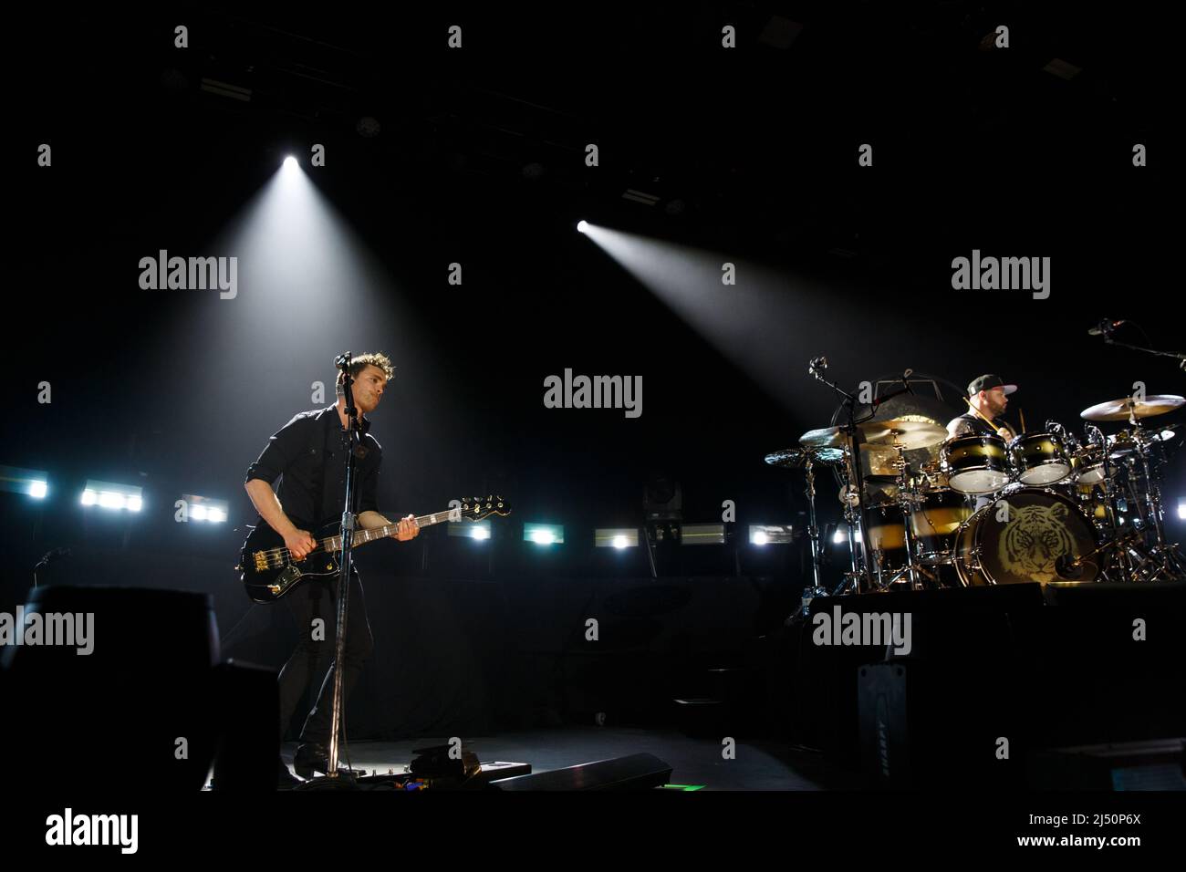 Bassist/vocalist Mike Kerr (left) and drummer Ben Thatcher (right) of ...