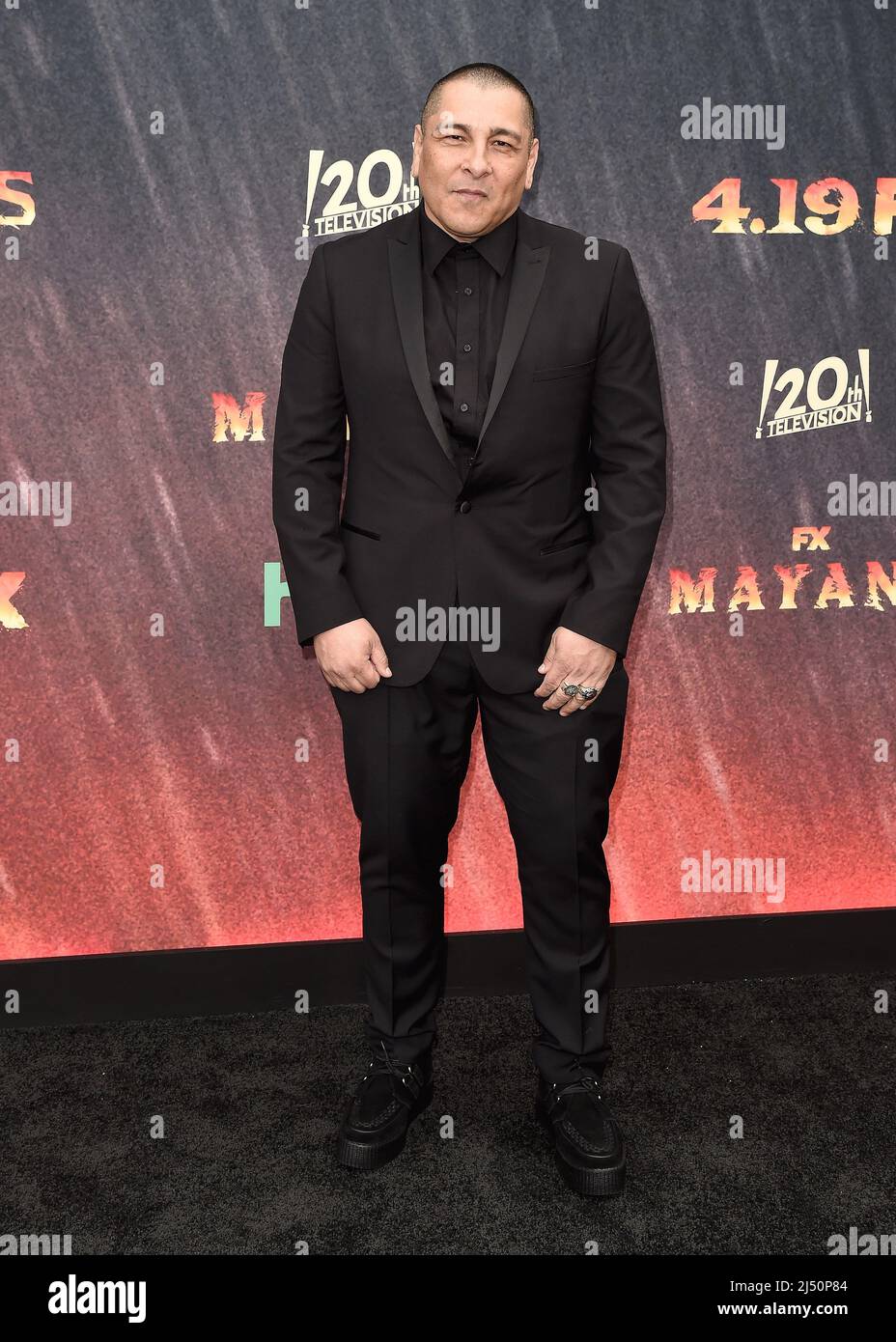 Frankie Loyal walking on the red carpet at FX's "Mayans M.C." season 4 ...