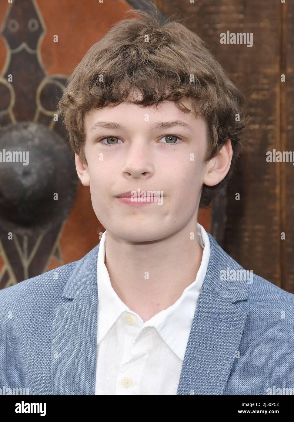 Oscar Novak arrives at THE NORTHMAN Los Angeles Premiere held at the ...