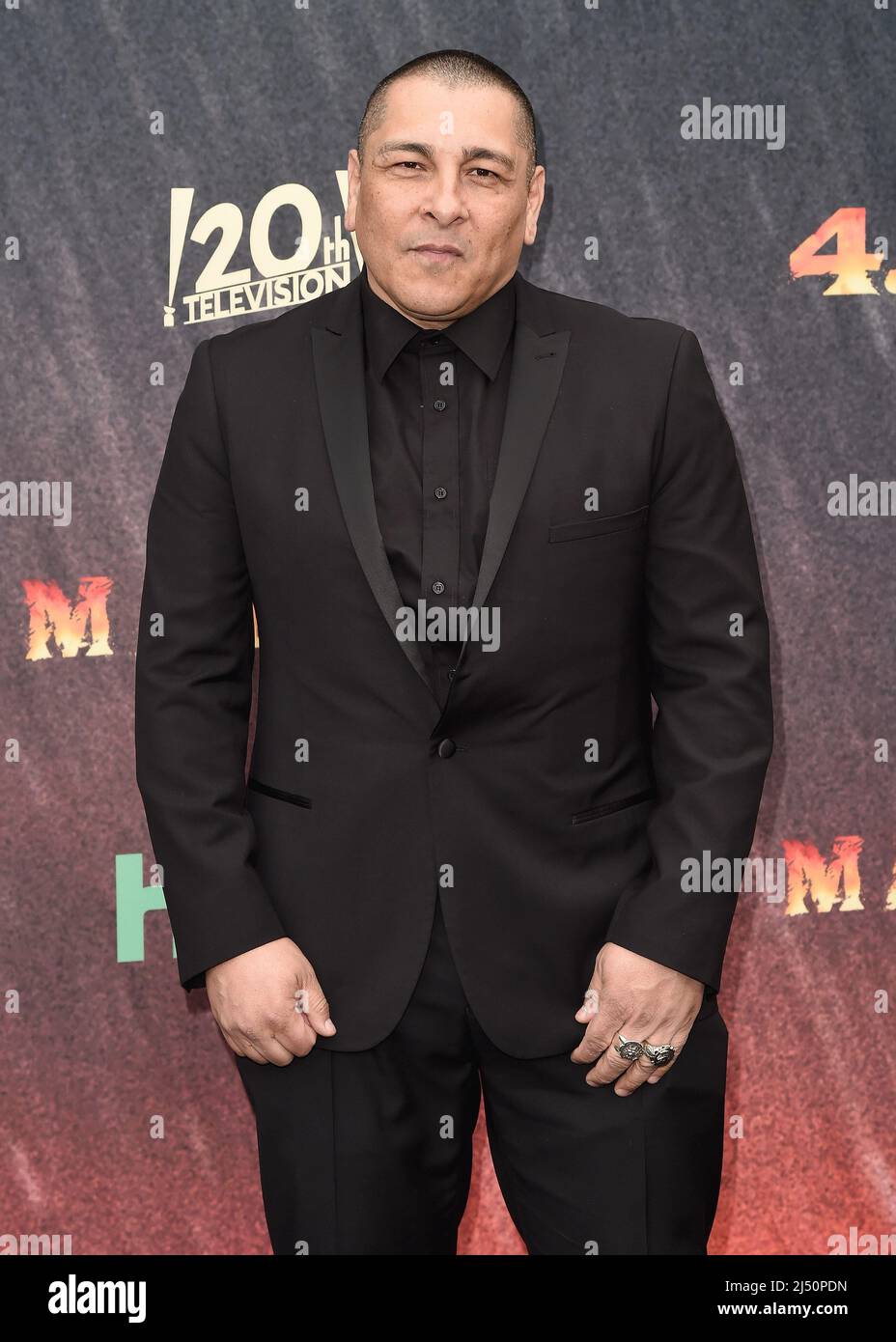 Frankie Loyal walking on the red carpet at FX's "Mayans M.C." season 4 ...