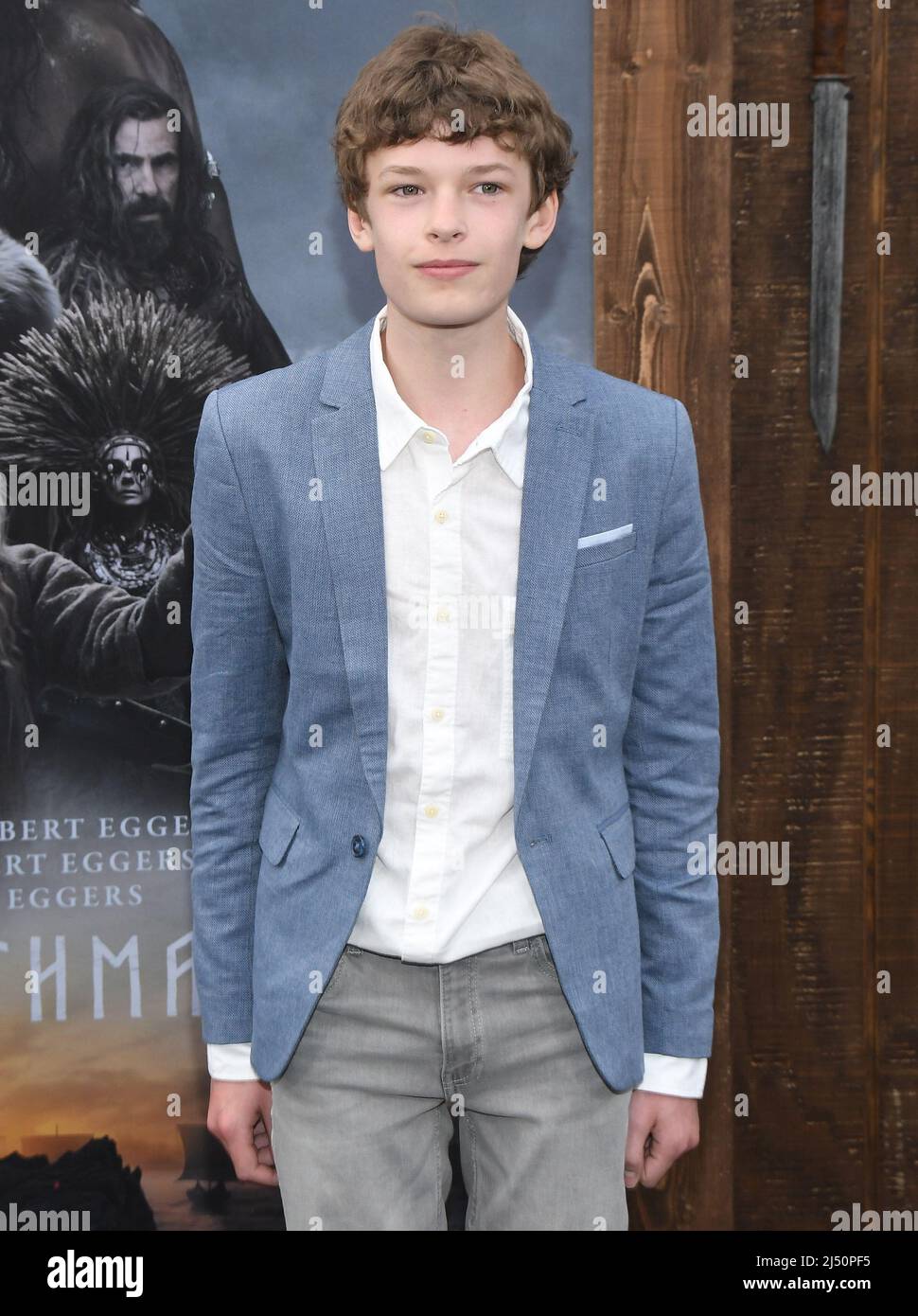 Oscar Novak arrives at THE NORTHMAN Los Angeles Premiere held at the ...