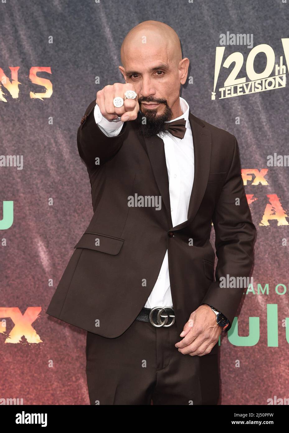 Joseph Lucero walking on the red carpet at FX's "Mayans M.C." season 4 ...