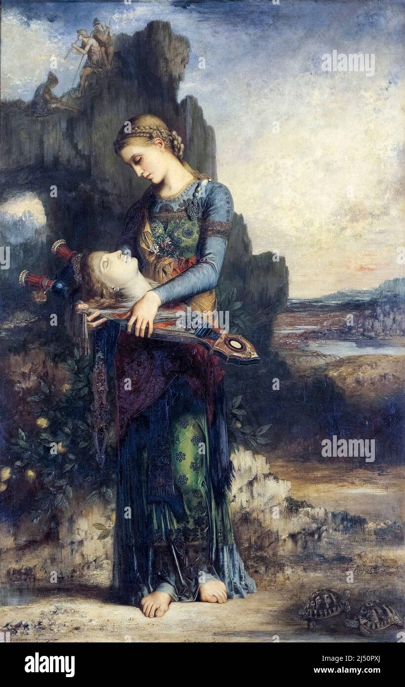 Gustave Moreau, Orpheus, painting in oil on wood, 1865 Stock Photo - Alamy