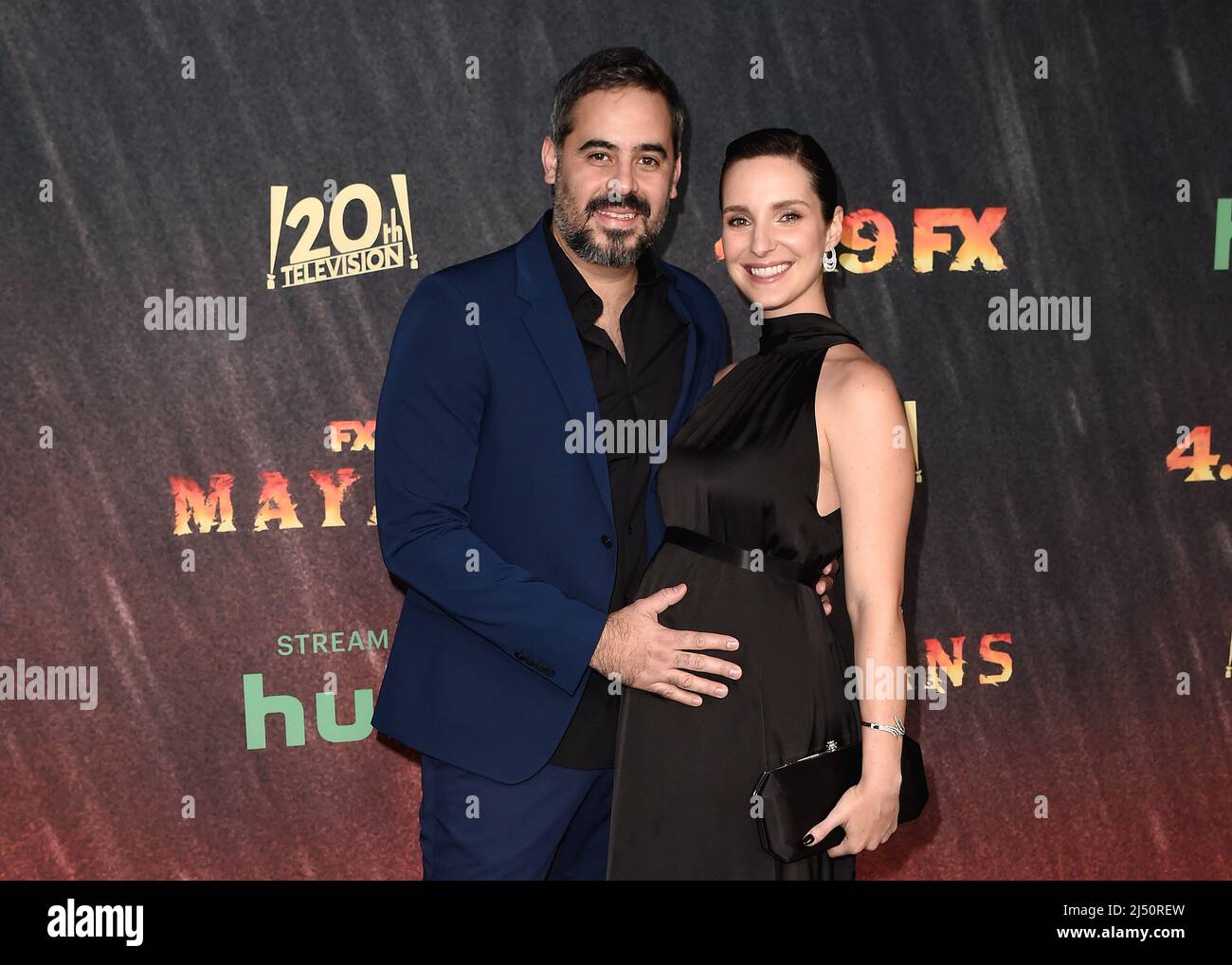 Guillermo Garcia and Carla Baratta walking on the red carpet at FX's ...