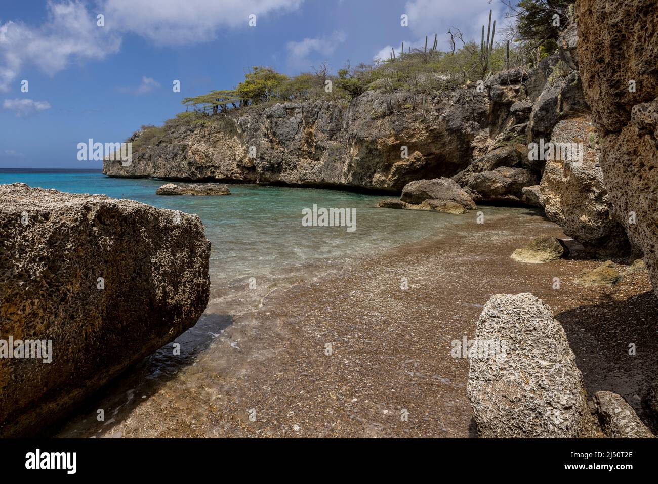Holiday at Playa Jeremi on the Caribbean island Curacao Stock Photo - Alamy
