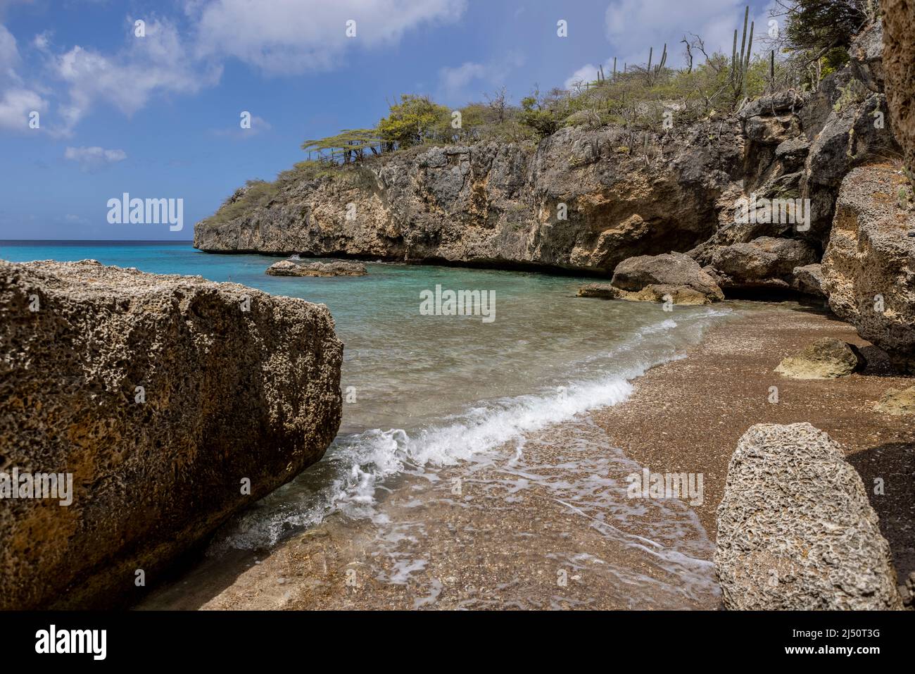 Holiday at Playa Jeremi on the Caribbean island Curacao Stock Photo - Alamy