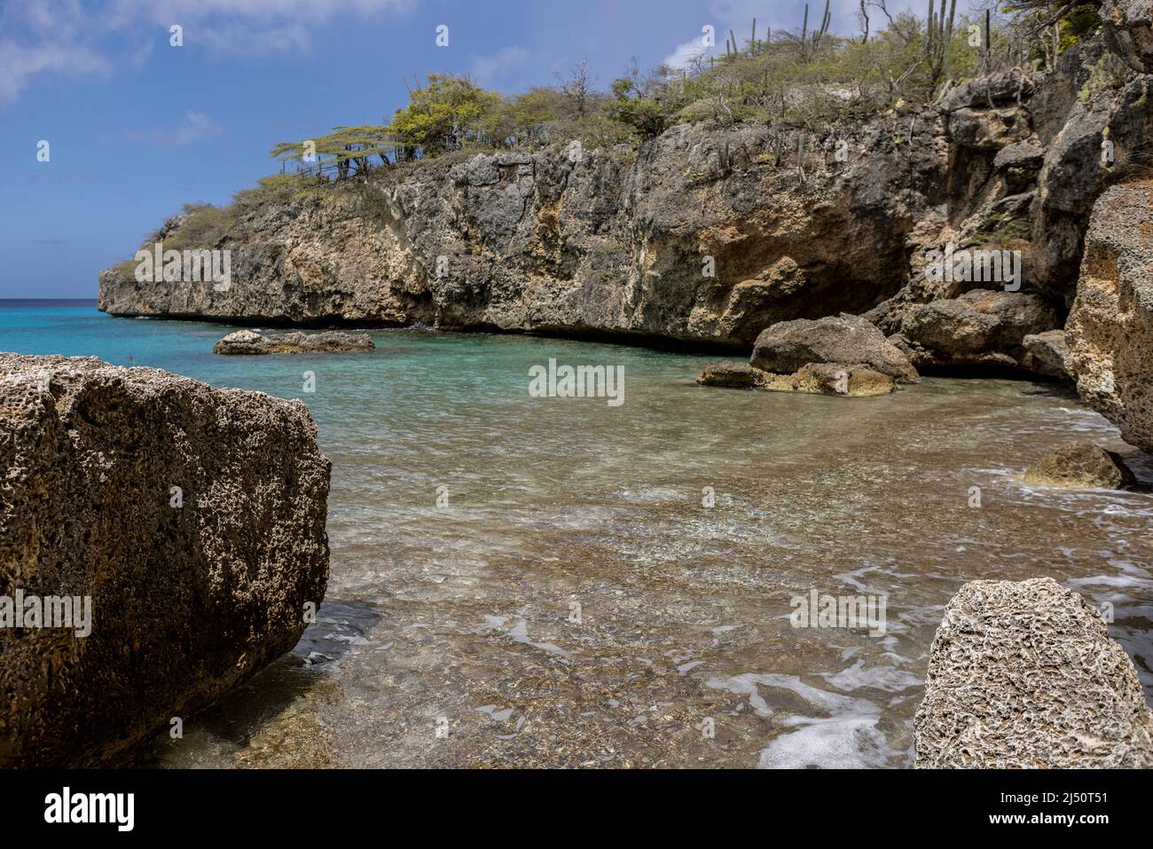 Holiday at Playa Jeremi on the Caribbean island Curacao Stock Photo - Alamy