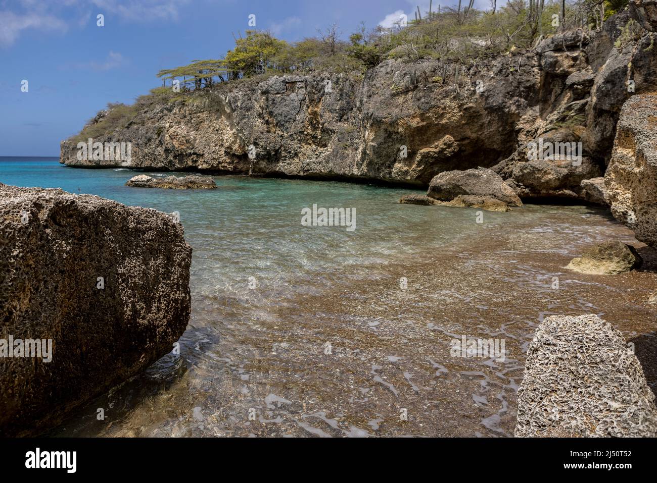 Holiday at Playa Jeremi on the Caribbean island Curacao Stock Photo - Alamy