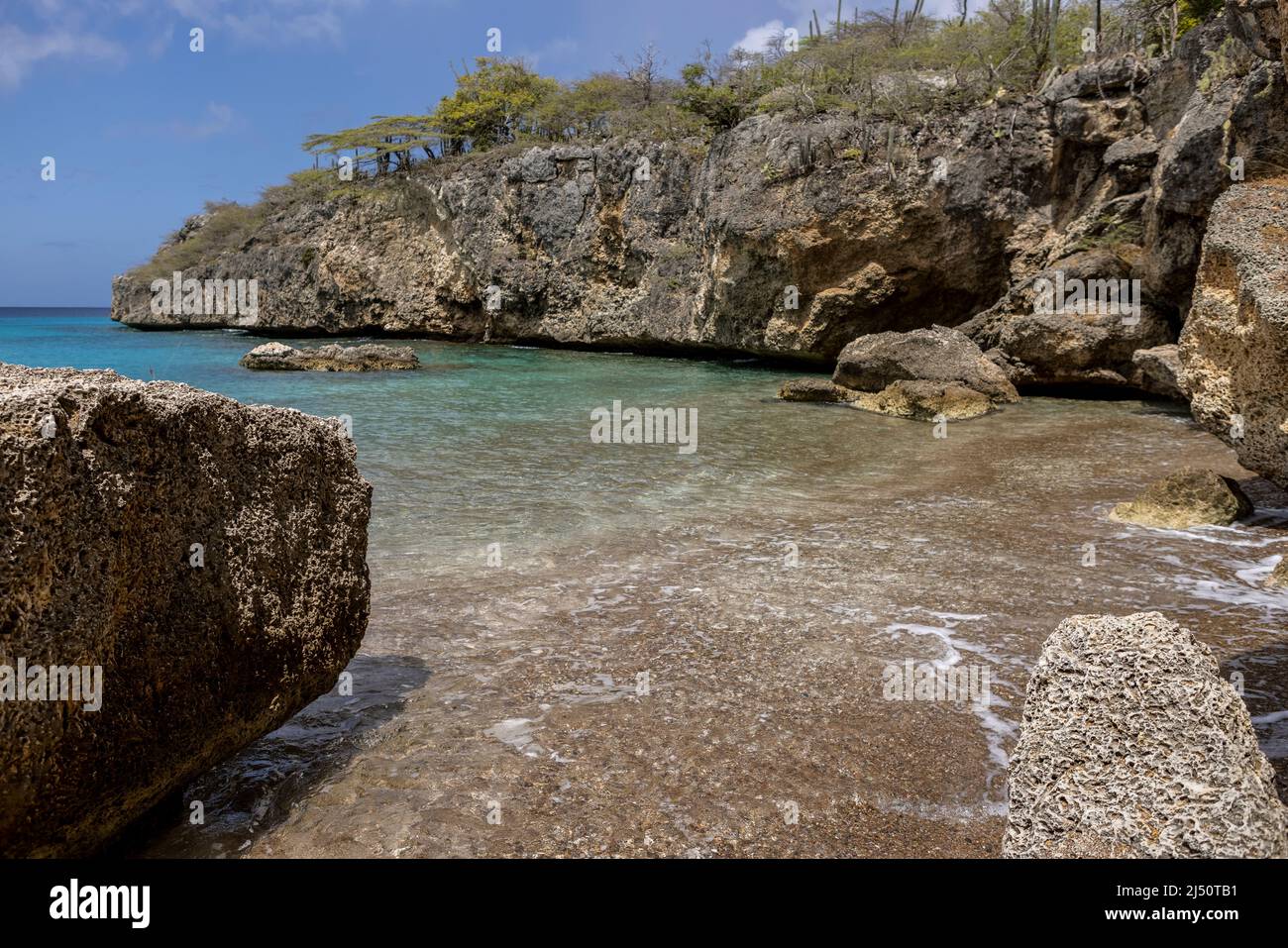 Holiday at Playa Jeremi on the Caribbean island Curacao Stock Photo - Alamy