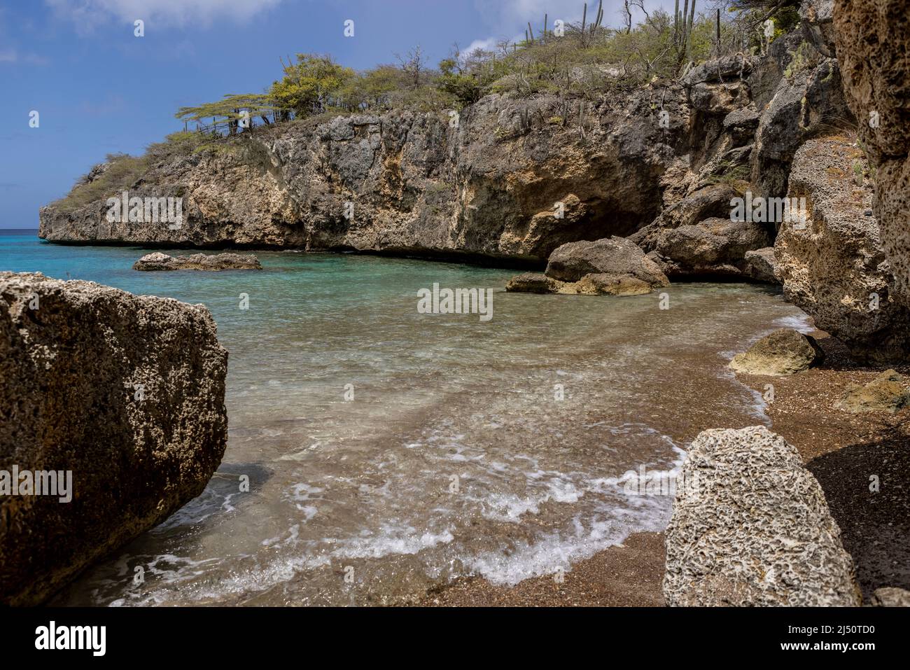 Holiday at Playa Jeremi on the Caribbean island Curacao Stock Photo - Alamy