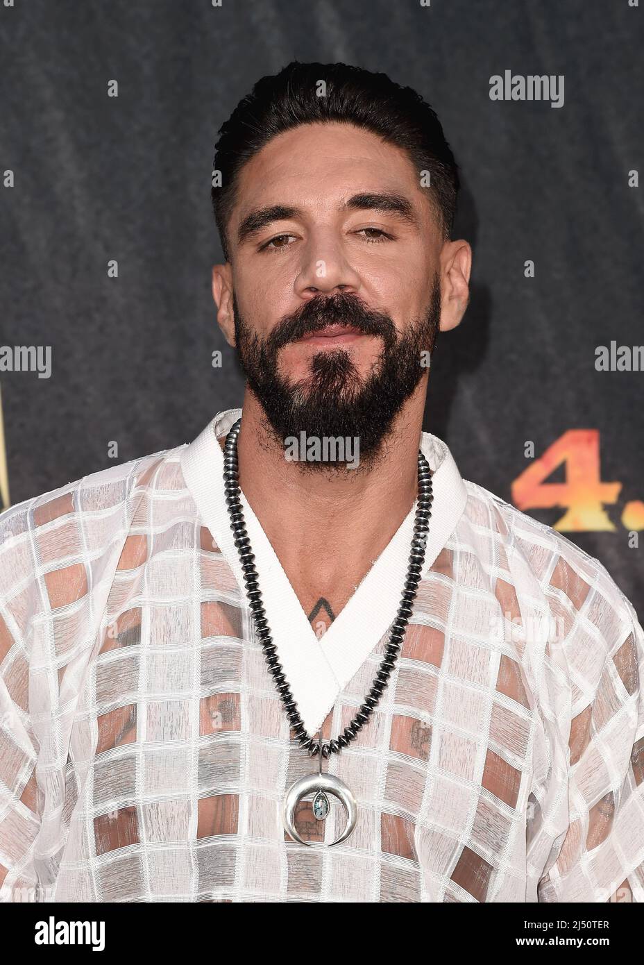 Los Angeles, USA. 18th Apr, 2022. Clayton Cardenas walking on the red ...