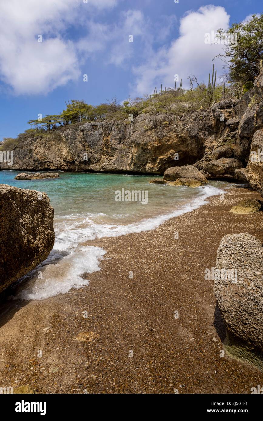 Holiday at Playa Jeremi on the Caribbean island Curacao Stock Photo - Alamy