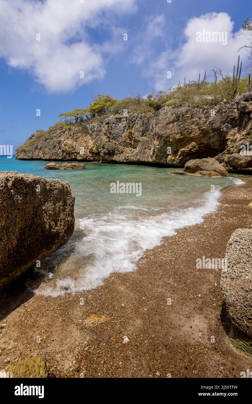 Holiday at Playa Jeremi on the Caribbean island Curacao Stock Photo - Alamy