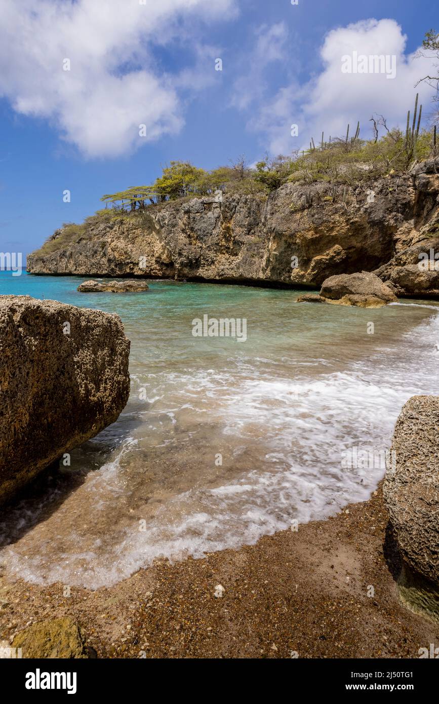 Holiday at Playa Jeremi on the Caribbean island Curacao Stock Photo - Alamy