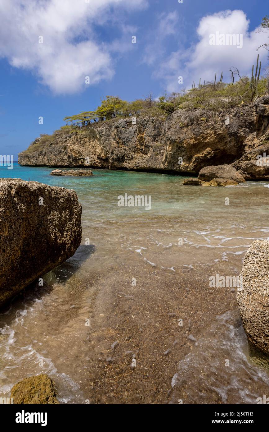 Holiday at Playa Jeremi on the Caribbean island Curacao Stock Photo - Alamy