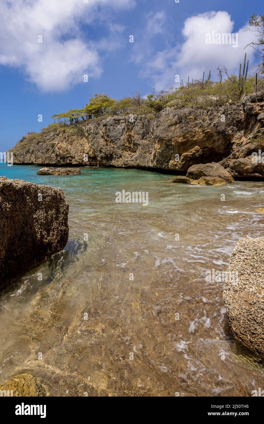 Holiday at Playa Jeremi on the Caribbean island Curacao Stock Photo - Alamy
