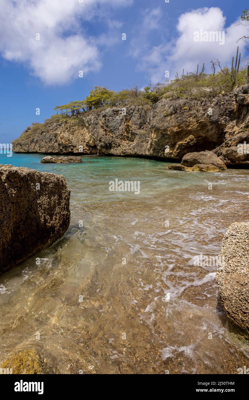 Holiday at Playa Jeremi on the Caribbean island Curacao Stock Photo - Alamy