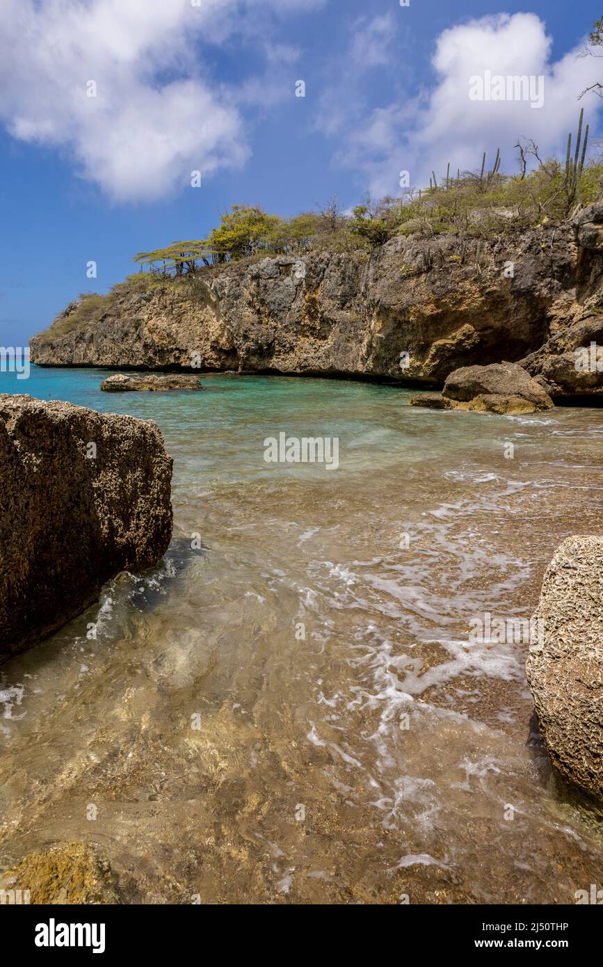 Holiday at Playa Jeremi on the Caribbean island Curacao Stock Photo - Alamy