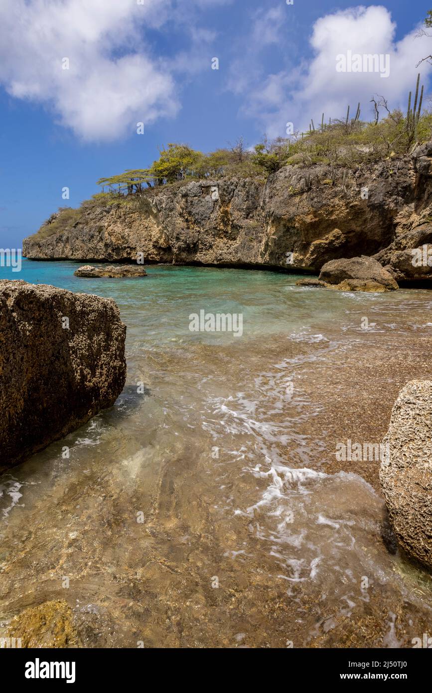Holiday at Playa Jeremi on the Caribbean island Curacao Stock Photo - Alamy