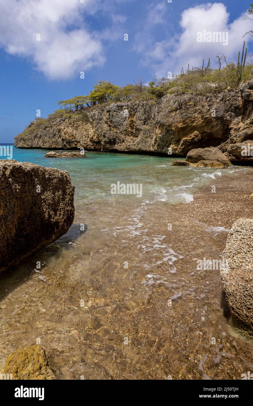 Holiday at Playa Jeremi on the Caribbean island Curacao Stock Photo - Alamy