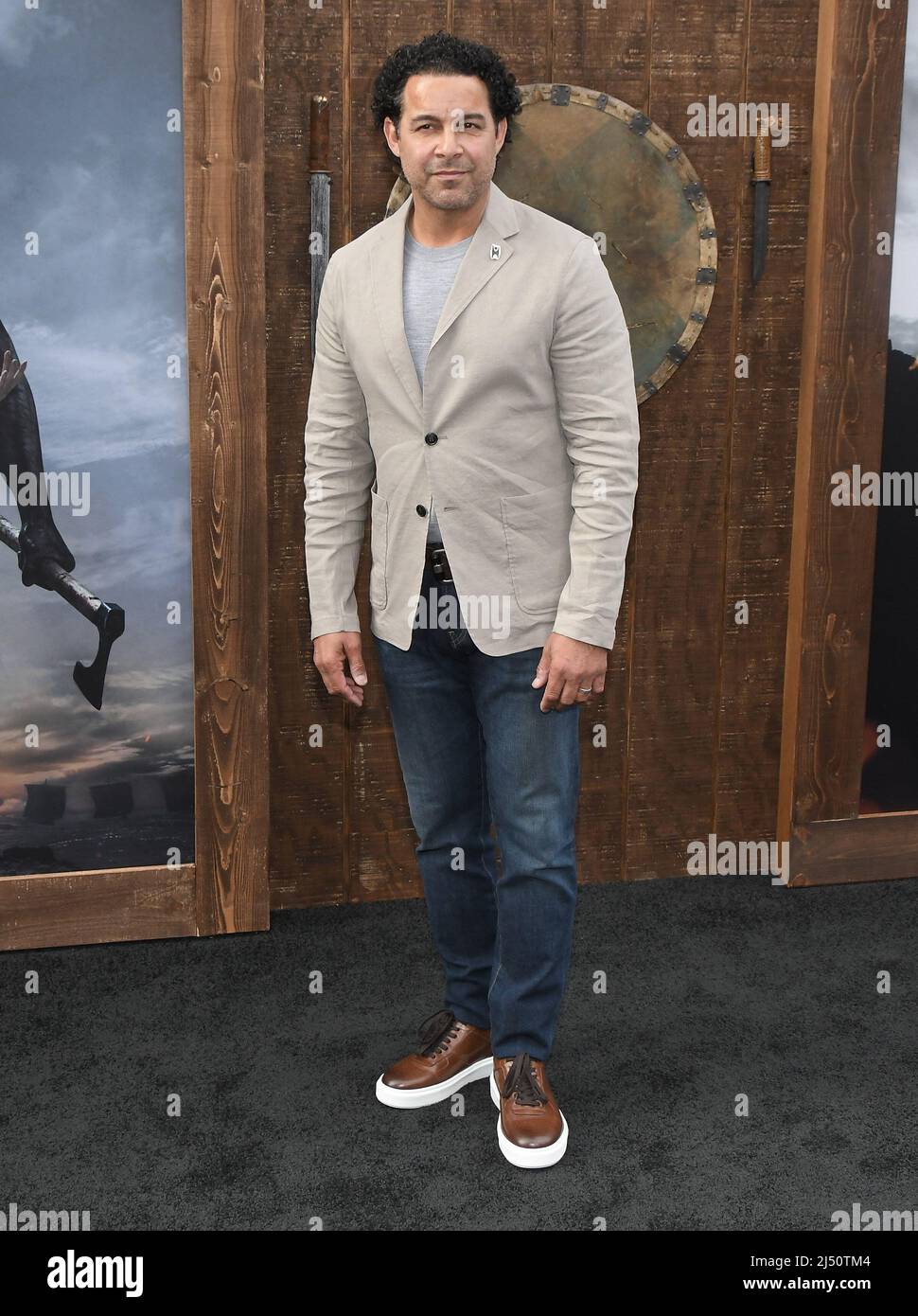 Los Angeles, USA. 18th Apr, 2022. Jon Huertas arrives at THE NORTHMAN ...